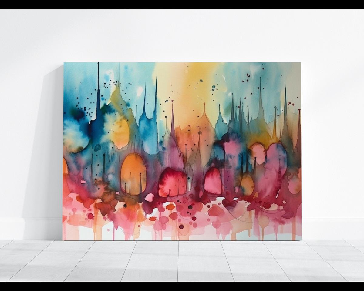 ¡Agrega color y estilo con Acuarelas Abstractas Contemporáneas!