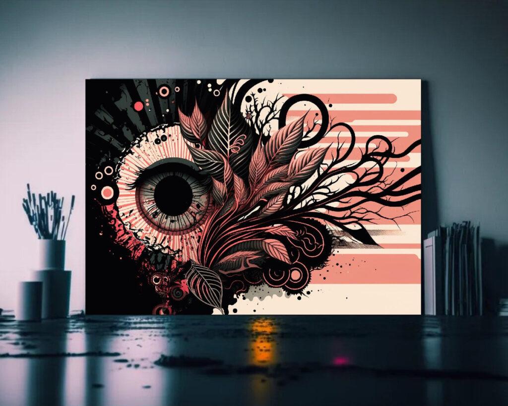 Descubre la belleza de los cuadros de ojos abstractos