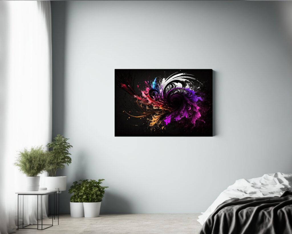 Cuadros abstractos negros: La elegancia minimalista en la decoración ...