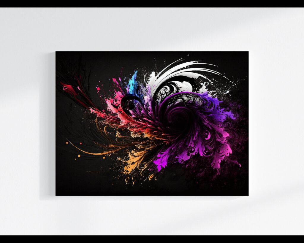 Cuadros abstractos negros: La elegancia minimalista en la decoración ...