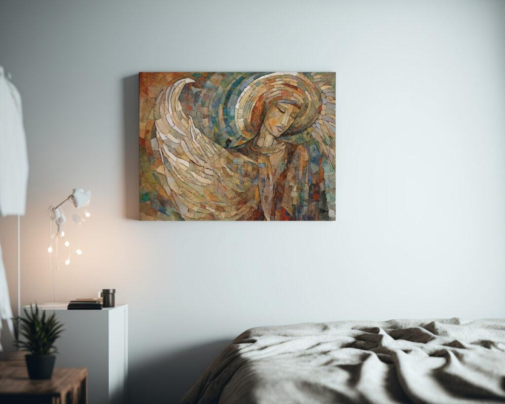 Descubre la belleza de las pinturas de ángeles abstractos