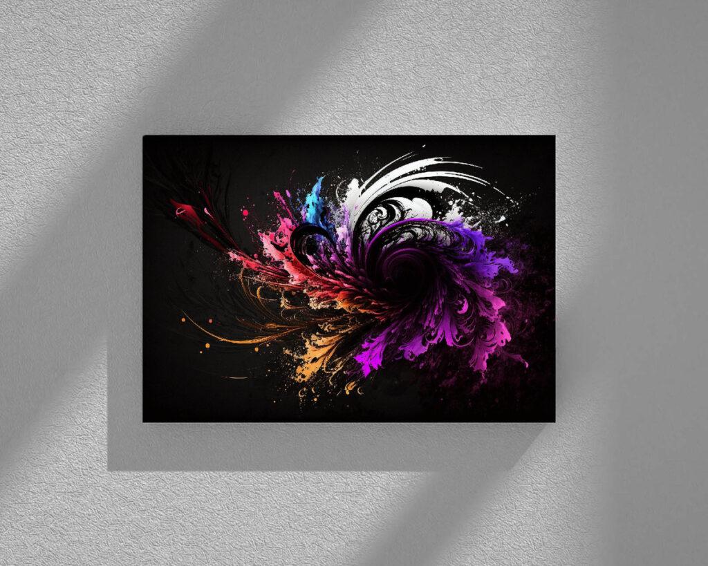 Cuadros abstractos negros: La elegancia minimalista en la decoración ...