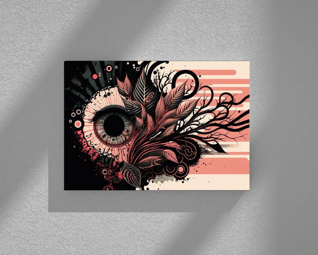 Descubre la belleza de los cuadros de ojos abstractos