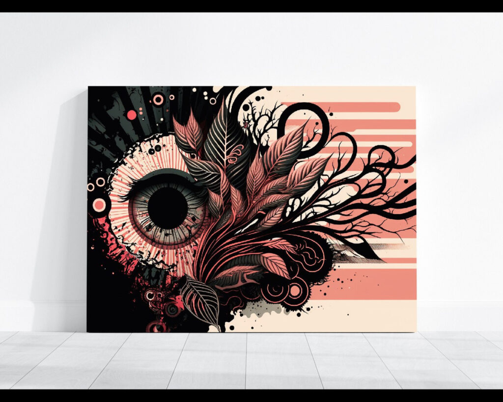 Descubre la belleza de los cuadros de ojos abstractos