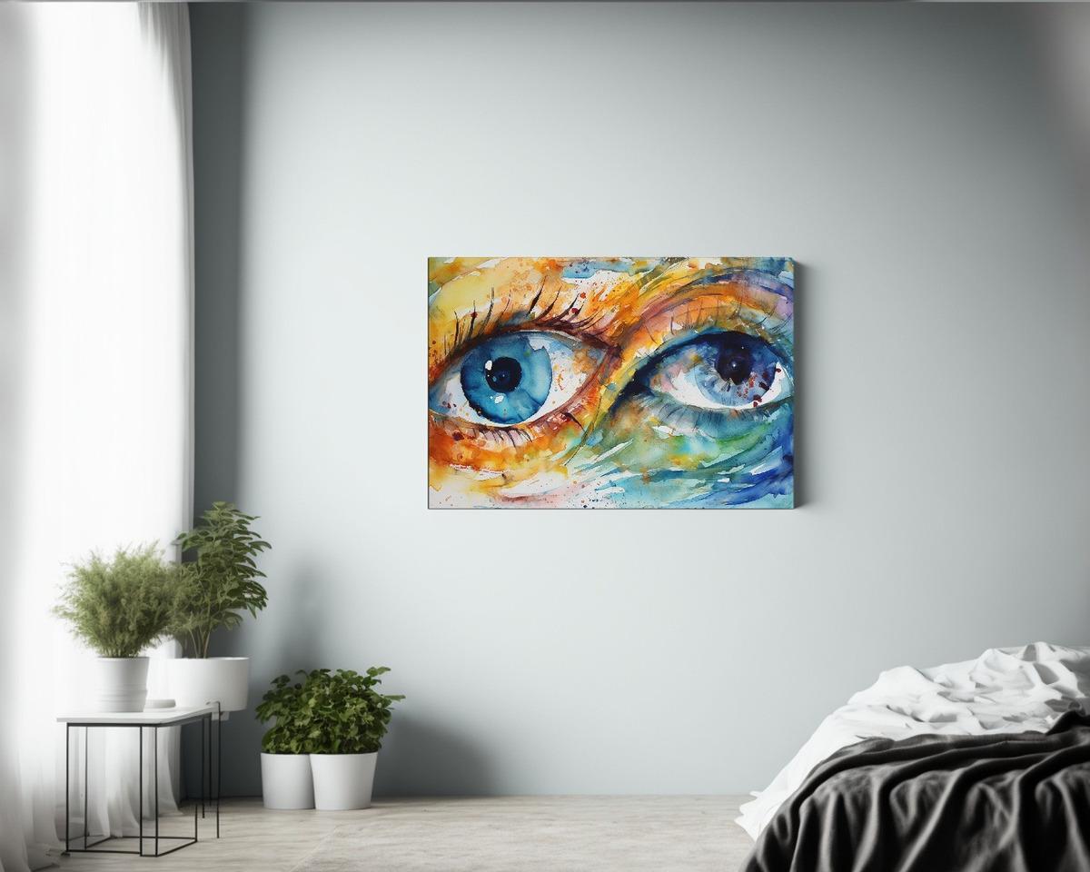 Lienzo de Ojos Abstractos en Forma de Infinito | Cuadros Decorativos de ...
