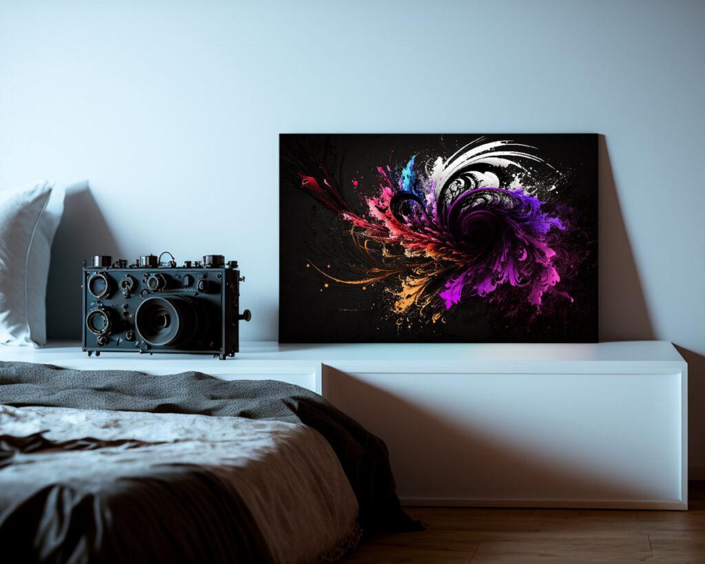 Cuadros abstractos negros: La elegancia minimalista en la decoración ...