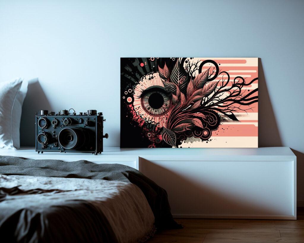 Descubre la belleza de los cuadros de ojos abstractos