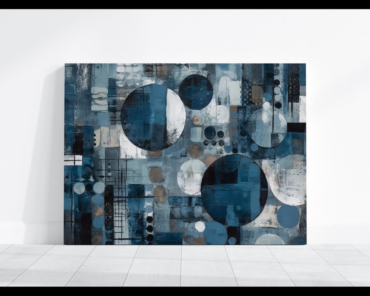 Descubre cómo la combinación de colores azul y gris en un cuadro ...